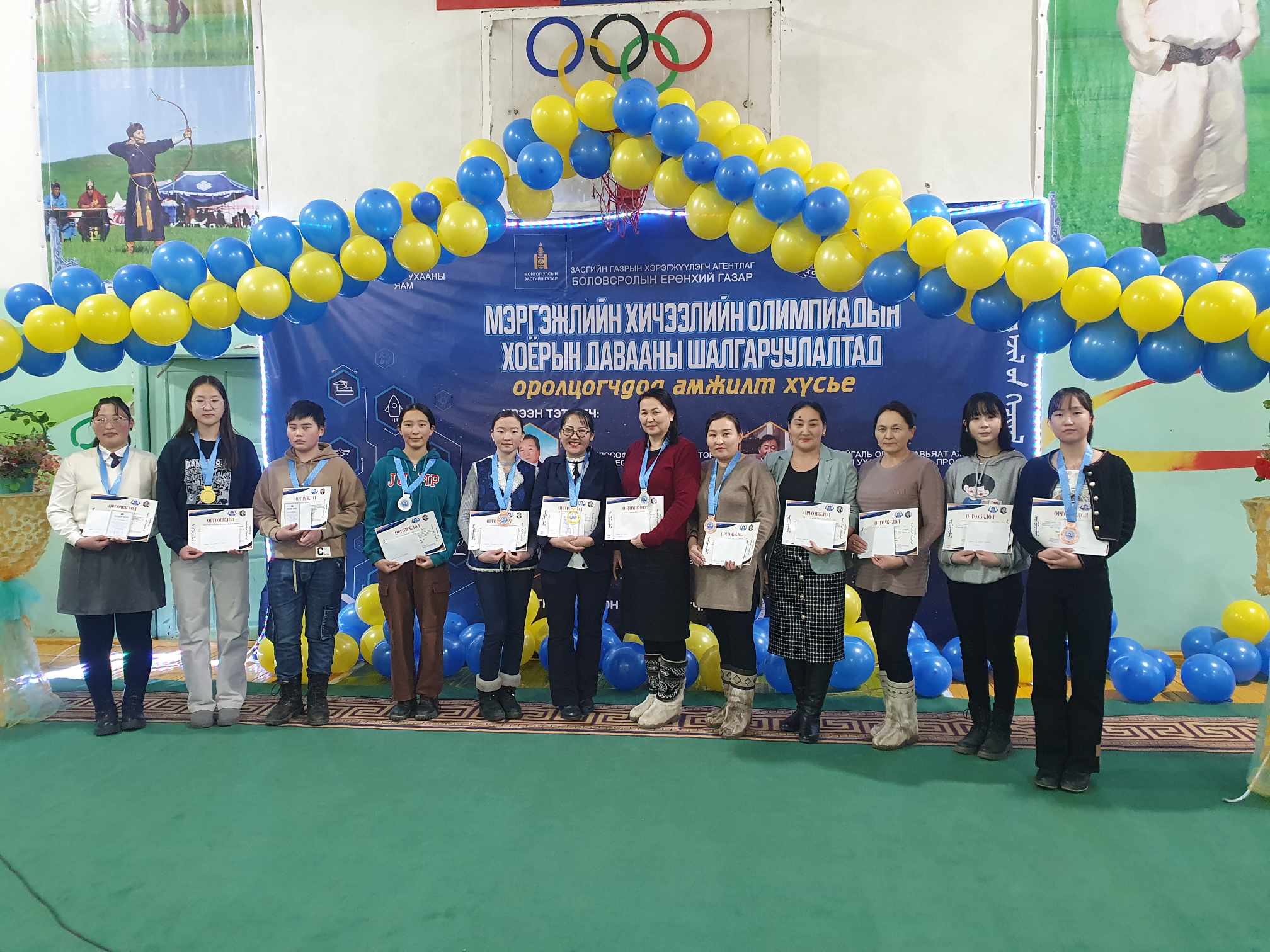 2023 2024 ОНЫ ХИЧЭЭЛИЙН ЖИЛИЙН УЛСЫН ТӨРӨЛЖСӨН ОЛИМПИАДЫН ХОЁРЫН ДАВААНЫ ДҮН ГАРЛАА Ховд